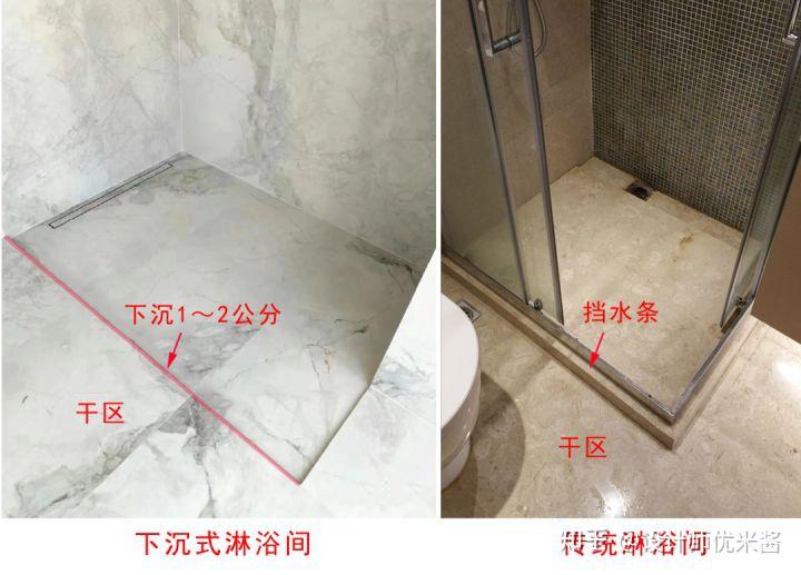 下沉式淋浴间设计,打破传统玻璃淋浴房结构 知乎