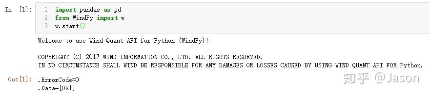 在Python中接入Wind数据 - 知乎