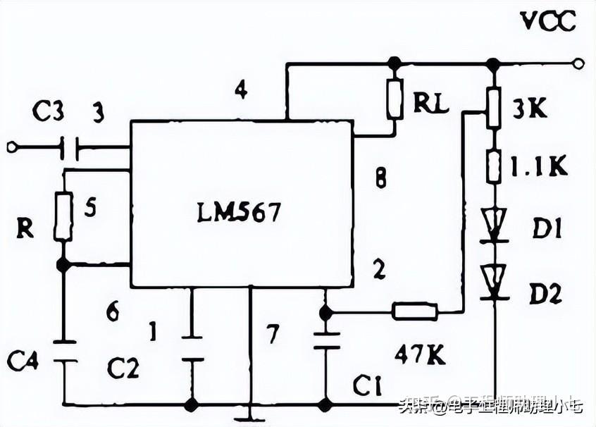 干货|LM567 引脚图及功能+工作原理+应用电路讲解，带你轻松搞定 - 知乎