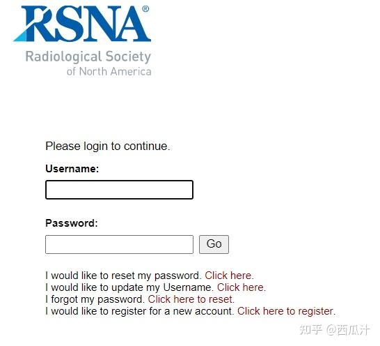 RSNA年会摘要投稿流程 - 知乎
