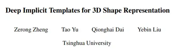 CVPR'21 Talk | 清华大学三维视觉研究团队 - 知乎
