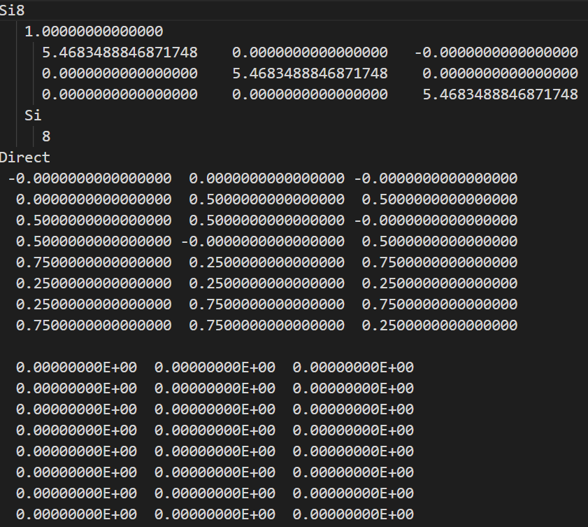 VASP计算系列_入门Si算例_结构弛豫 - 知乎