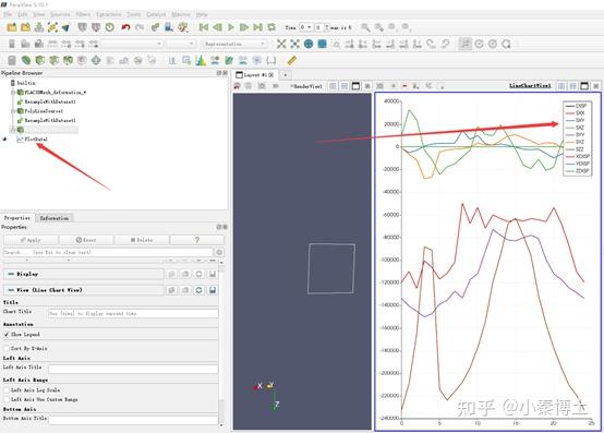 FLAC3D结果在Paraview中后处理(4)-曲线测线数据的绘图和导出 - 知乎
