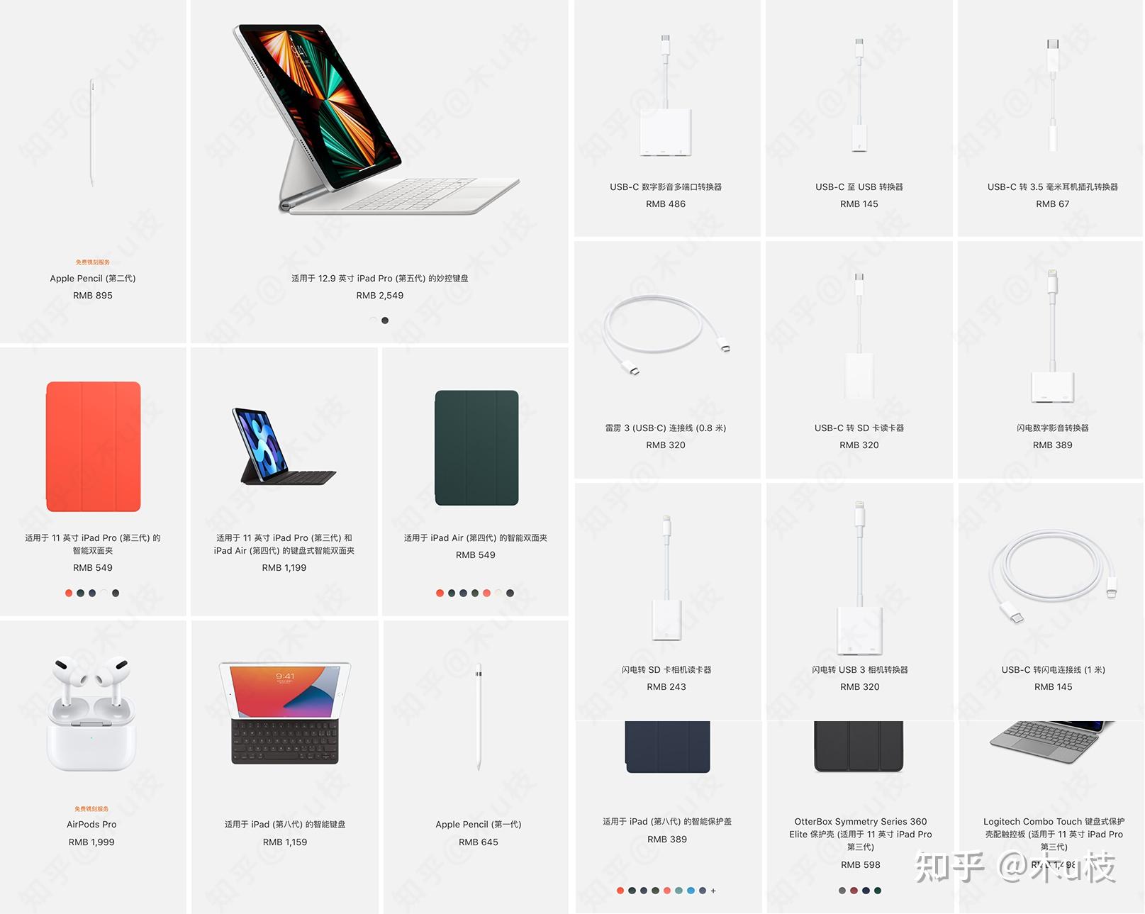 2024年 iPad 配件推荐 超全合集(一) ——保护壳/平替手写笔/支架/贴膜/AC+ - 知乎
