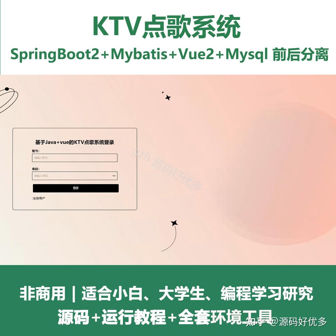 基于Java+vue的KTV点歌系统 - 知乎