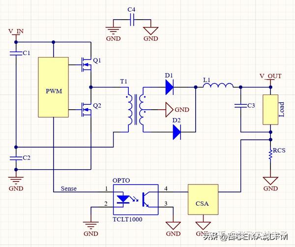 半桥DC-DC转换器PCB设计要点与电路实例 - 知乎