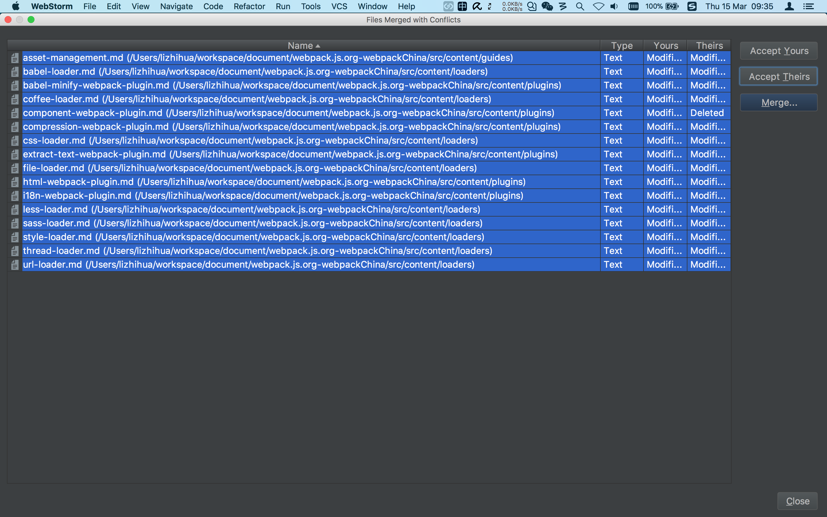 在 WebStorm 中熟练地使用 git - 知乎
