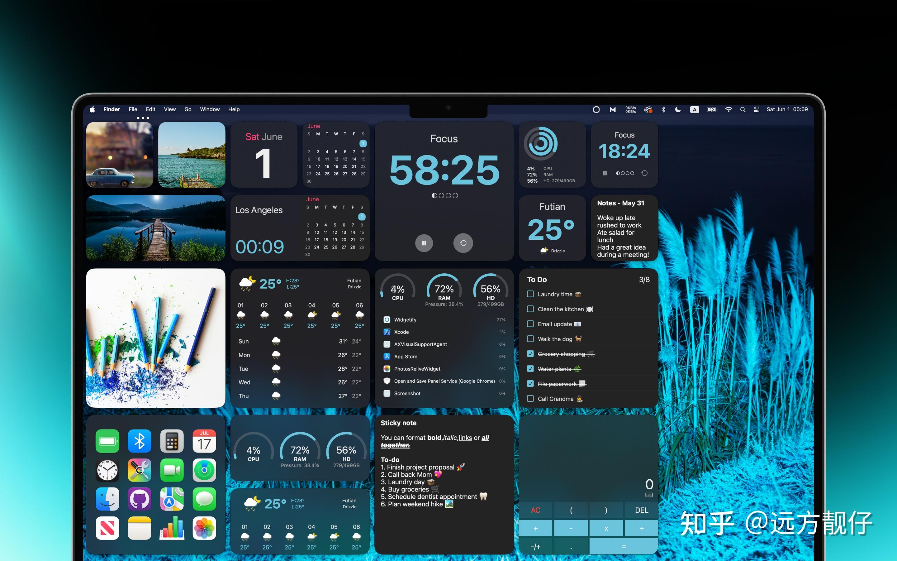 MacOS定制桌面小组件：Widgetify，比系统更简单方便使用 - 知乎