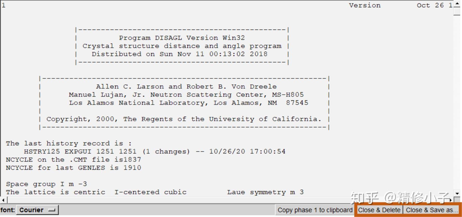 Cif文件及精修数据导出（Gsas） - 知乎