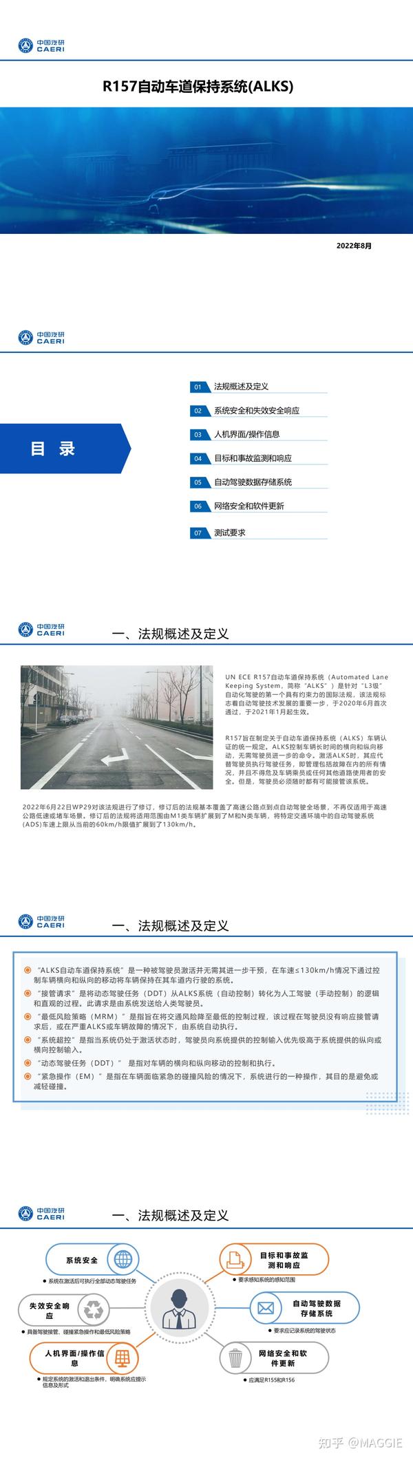 标准解读丨R157《自动车道保持系统(ALKS)》 法规解读（来源-中国汽研CAERI） - 知乎