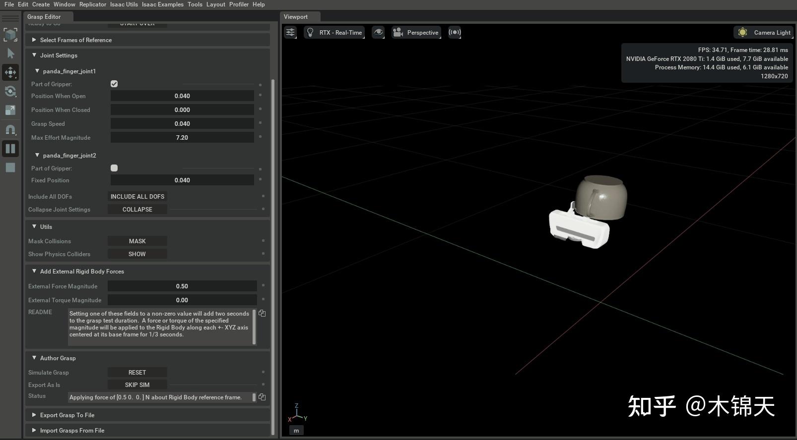 【Isaac Sim 4.5.0】Tools and Tutorials - Robot Setup - Grasp Editor - 知乎