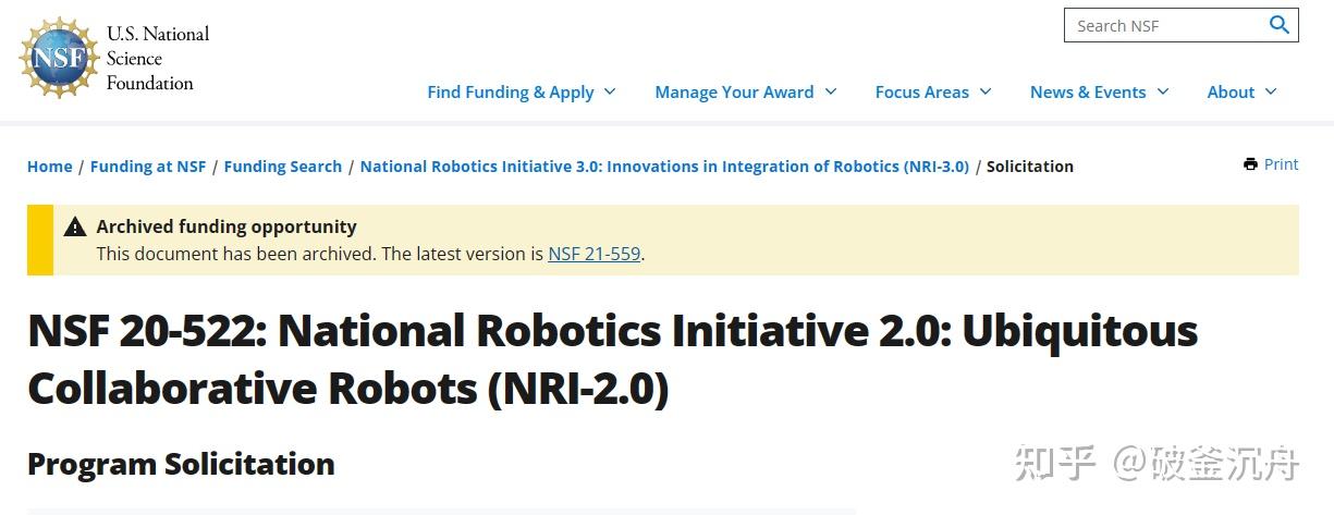 美国机器人计划2.0：无处不在的协作机器人（NRI-2.0） - 知乎