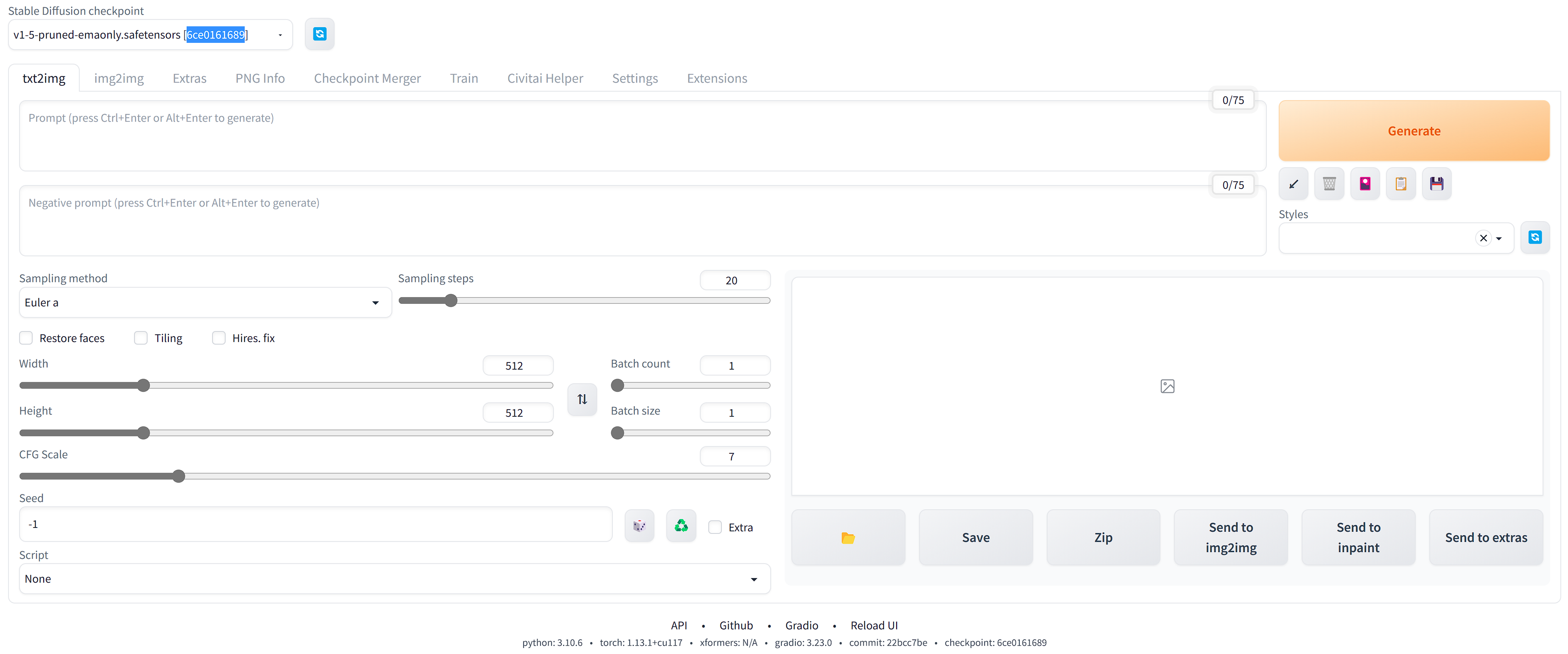 [林知/吟游画师 2-1] stable-diffusion-webui 界面所有组件和重要性介绍 文生图的基础使用 快速上手 注意事项 ...