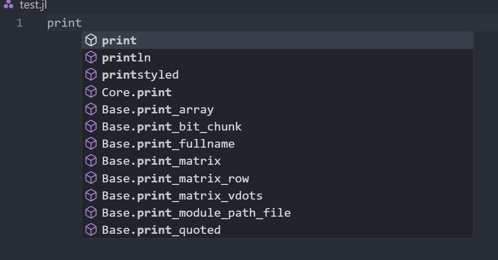 Vscode中Julia的IntelliSense代码补全问题 - 知乎