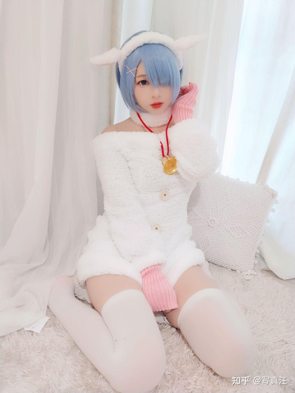 古川kagura写真合集cos图片:蕾姆白毛衣 - 知乎
