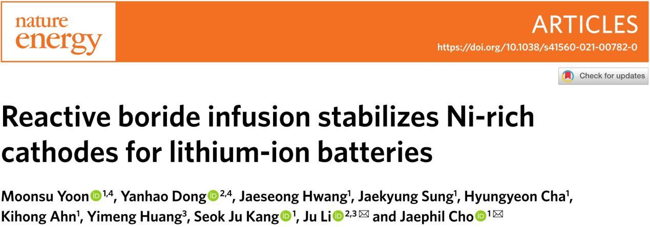 李巨&Jaephil Cho今日Nature Energy：高镍这么包，性能真的好！ - 知乎