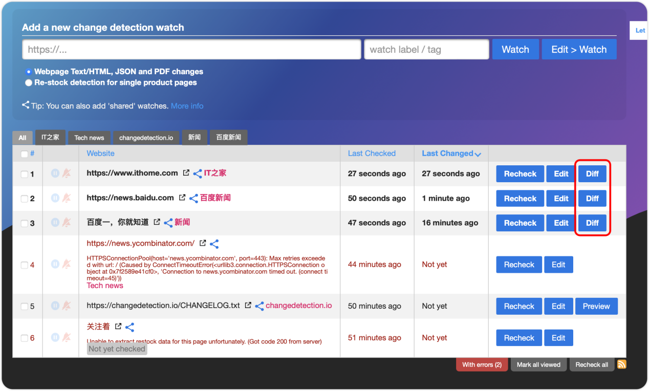 Docker教程：14.5K Star开源页面差异化检测、补货监控工具—— Changedetection.io - 知乎