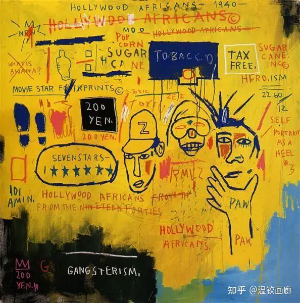 让·米歇尔·巴斯奎特Jean-Michel Basquiat，新艺术的代表人物之一，涂鸦 - 知乎