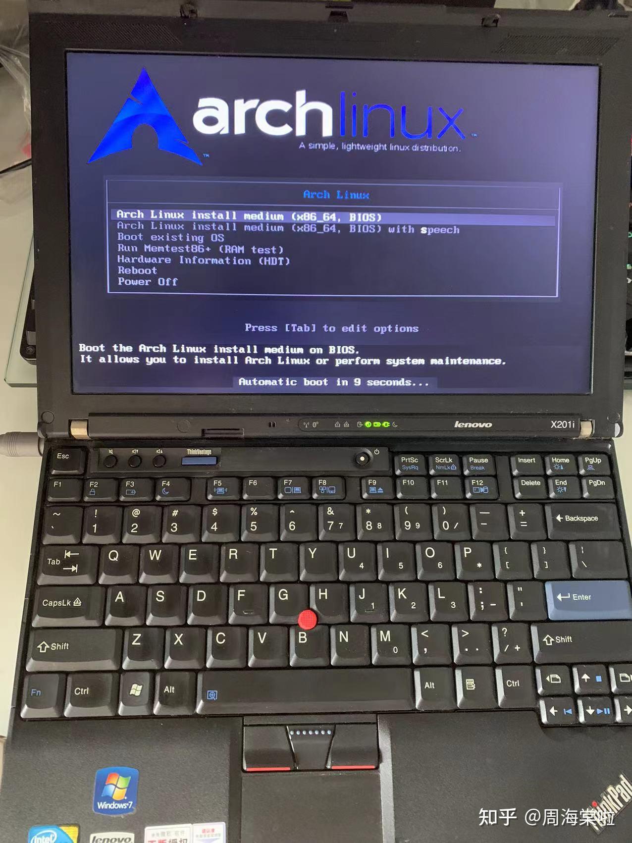[thinkpad]x201i Install Arch Linux 知乎