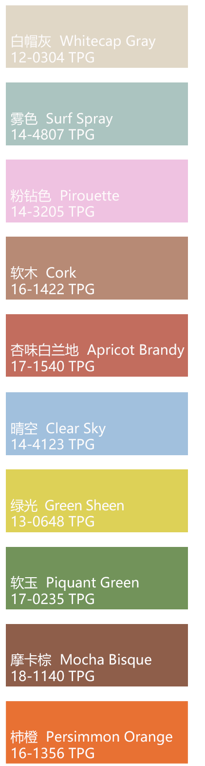 流行色 | 2024春夏流行色“曝光”，美到犯规 - 知乎