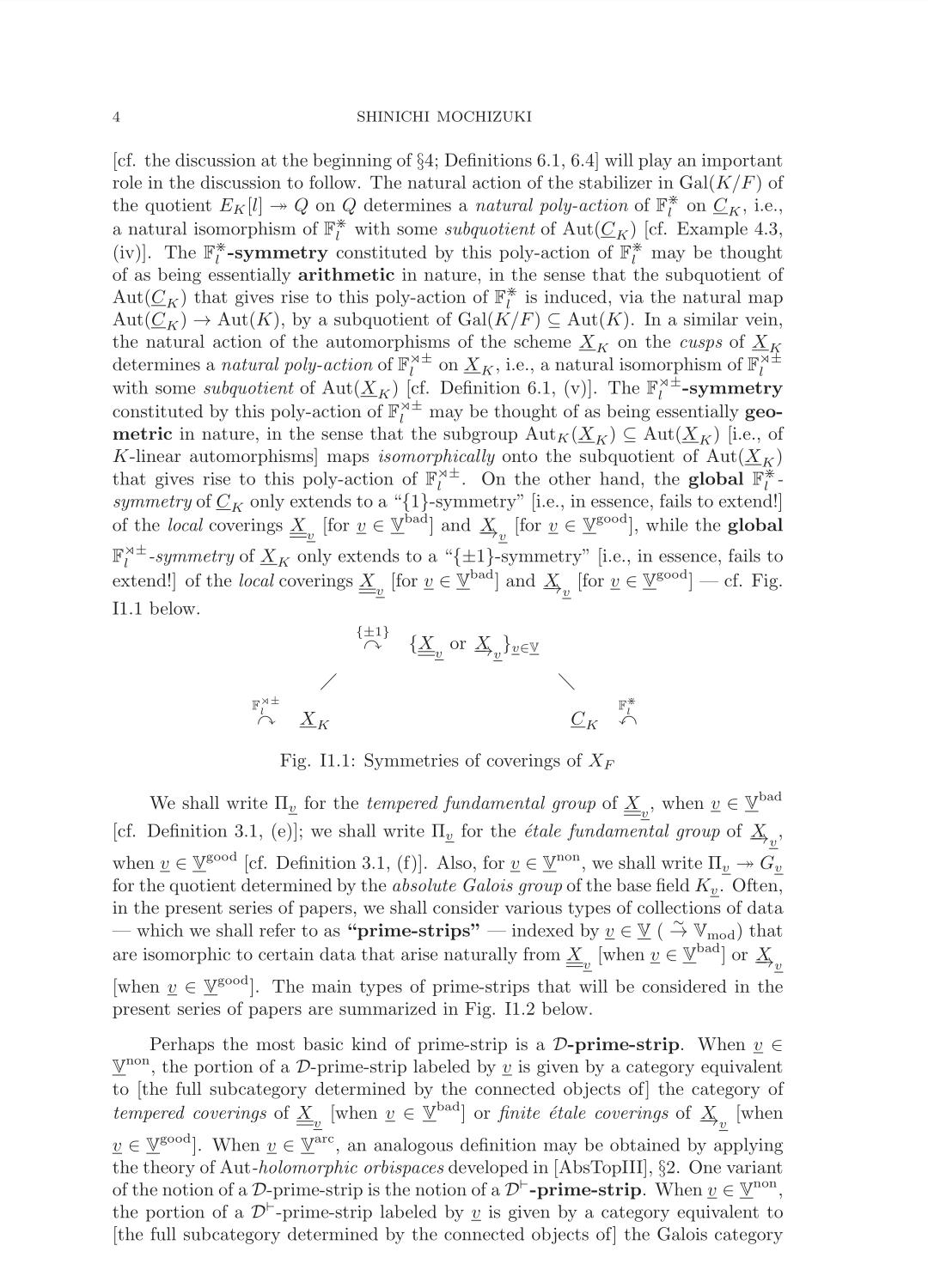 宇宙际Teichmüller理论 1：构造霍奇剧场（Inter-Universal Teichmüller Theory Ⅰ ...