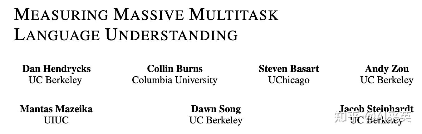 大模型·评测(4)：MMLU、CMMLU - 知乎
