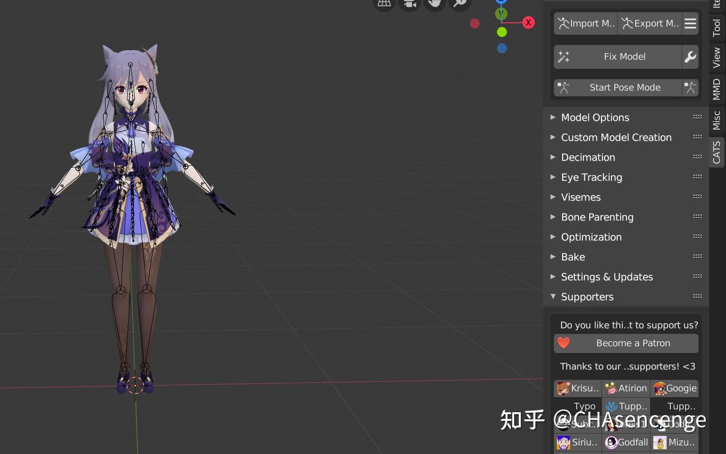 【Blender】将pmx导出为fbx - 知乎
