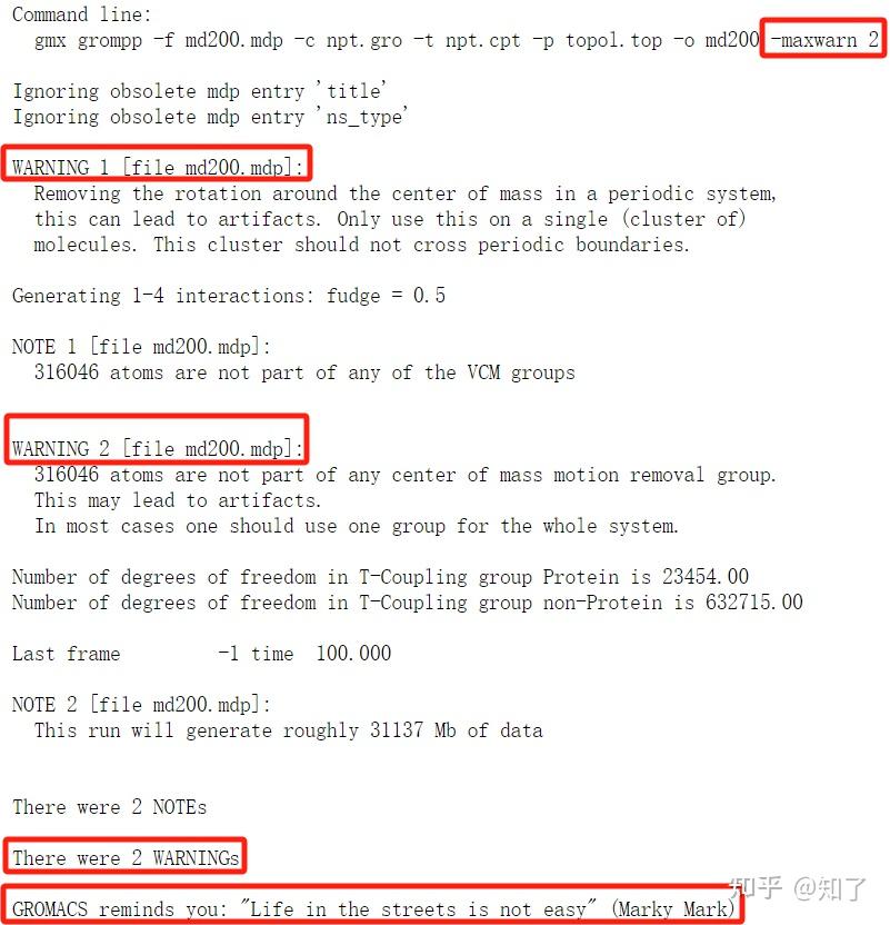 mdp文件中设comm-grps = protein和comm-mode = angular（并修改-maxwarn 2）以防蛋白跑出盒子 - 知乎