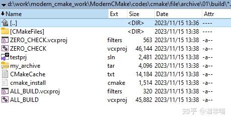CMake+file+ARCHIVE_CREATE简单测试 - 知乎