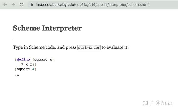 在线运行Scheme代码 - 知乎