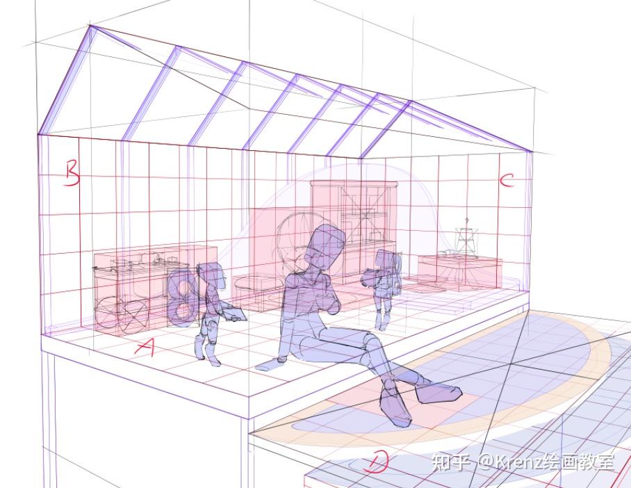 Krenz绘画教室【优秀作业心得】基础透视与结构-0146 - 知乎