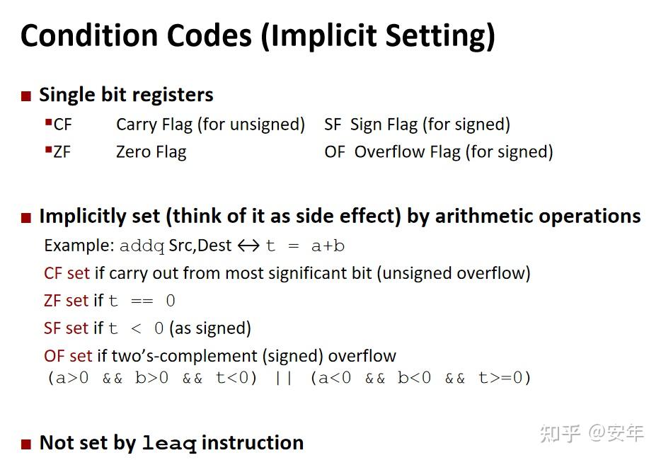 CMU15-213/CS:APP(深入理解计算机系统) | 课程笔记L6：Machine Prog: Control - 知乎