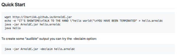 终结者战士的编程语言：ArnoldC - 知乎