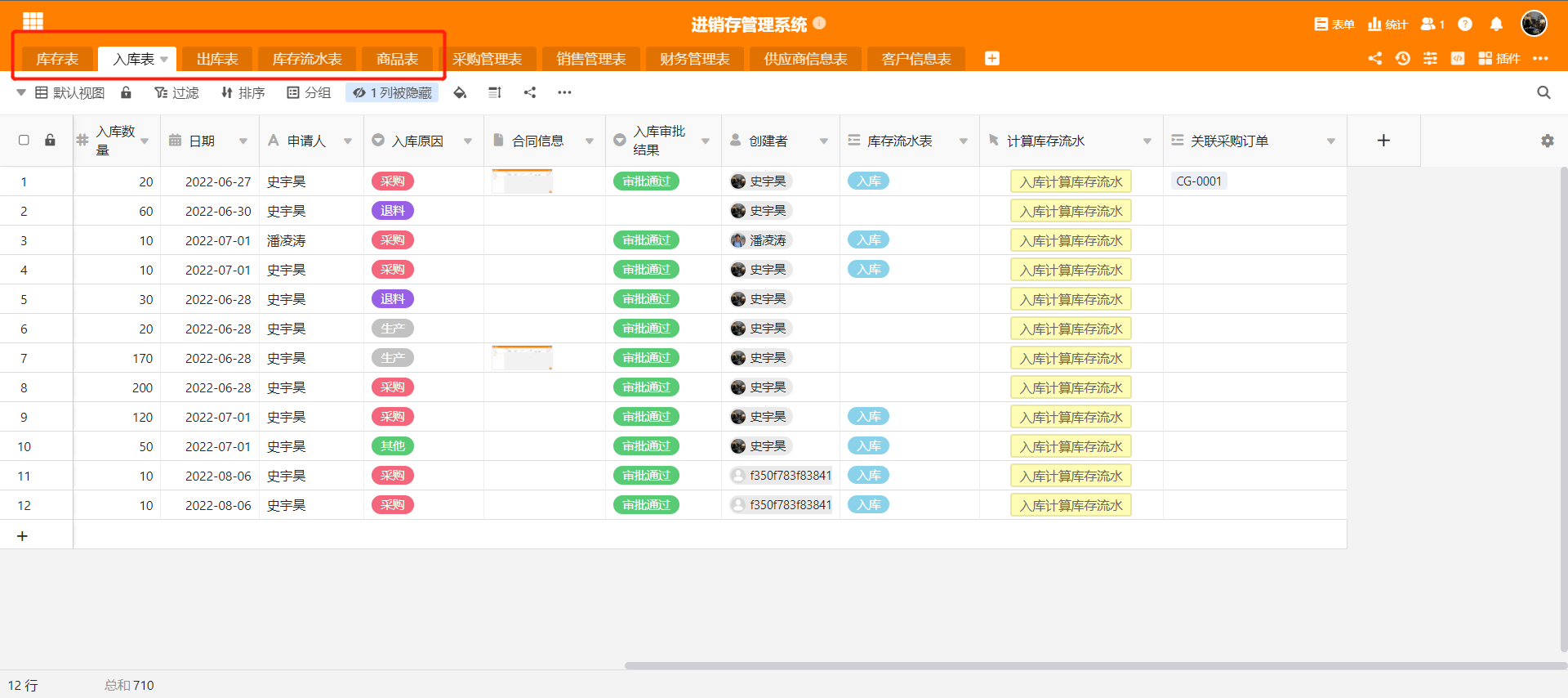 案例 用 Seatable 灵活搭建进销存管理系统，免费模板可套用 知乎 