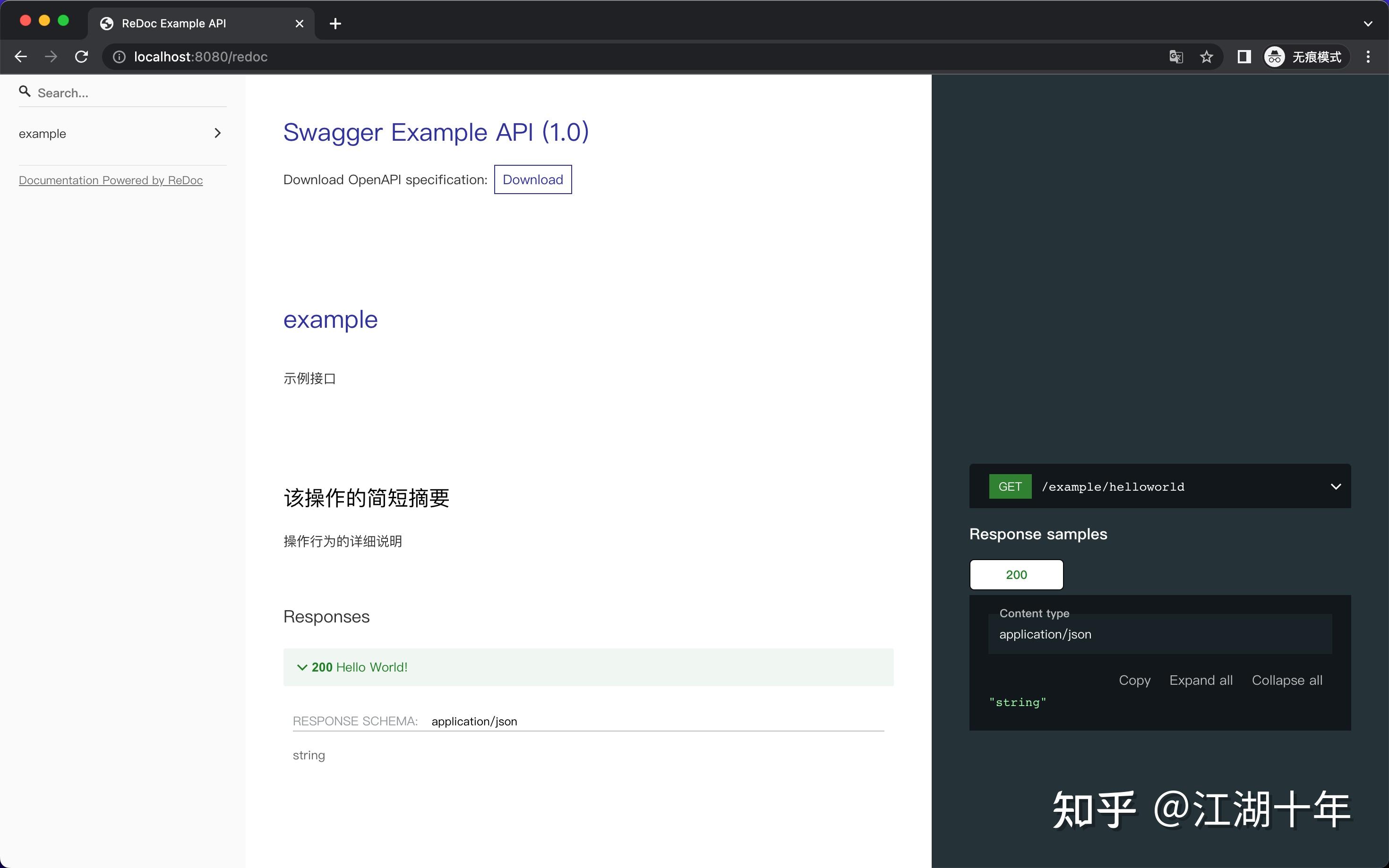 使用 OpenAPI 构建 API 文档 - 知乎