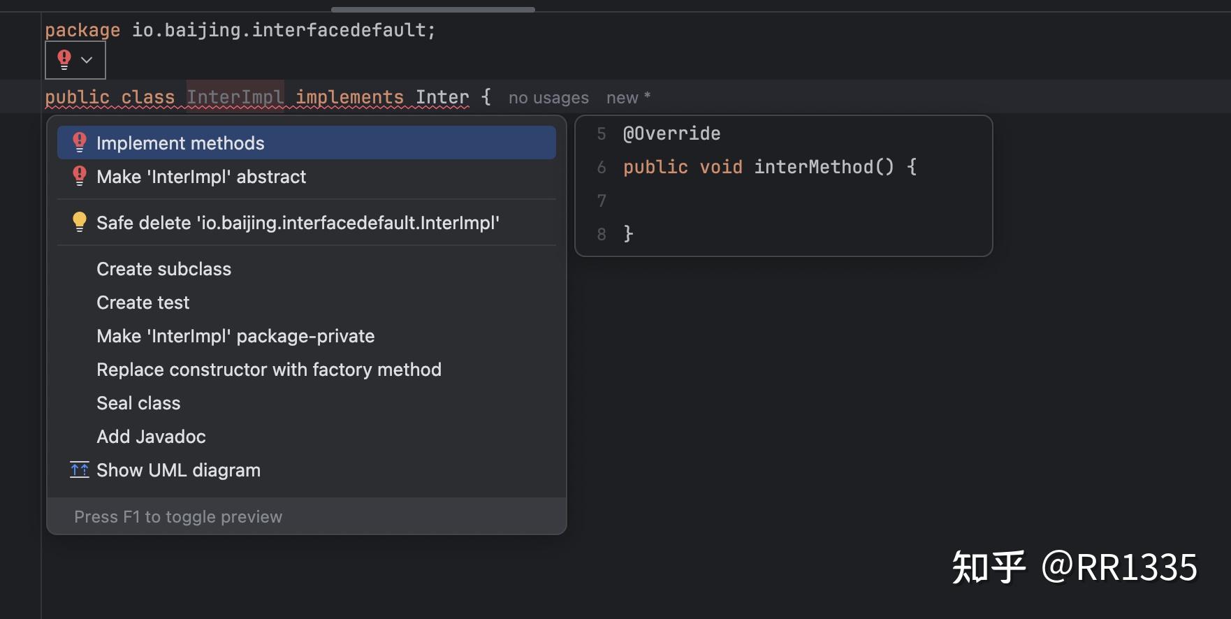 java interface , default 修饰符 - 知乎