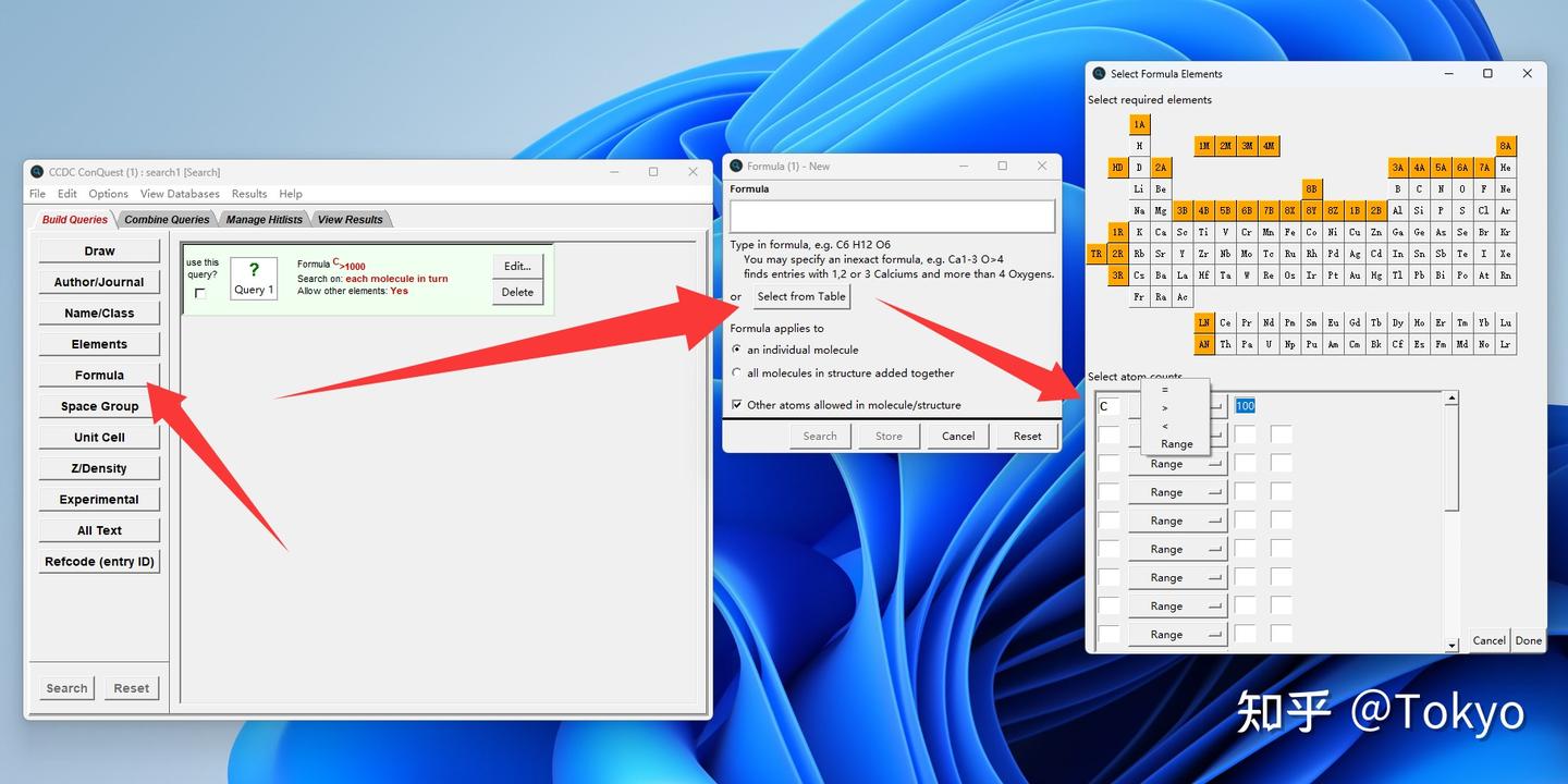 CCDC ConQuest晶体结构检索案例4(原子数量限定) - 知乎