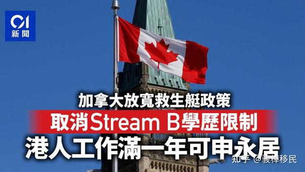 港人工作满一年可申请加拿大永居！加拿大救生艇计划放宽条件！ - 知乎