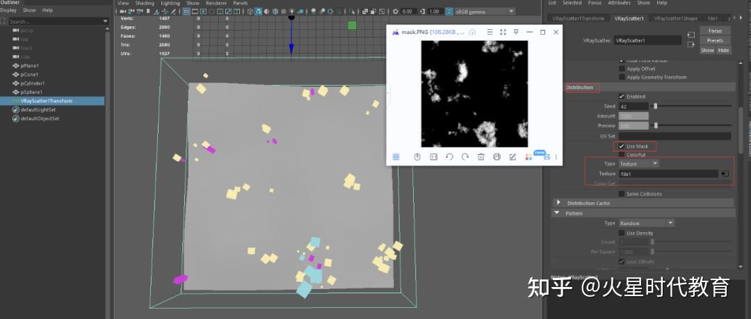 MAYA | VRay Scatter 散布基础 - 知乎
