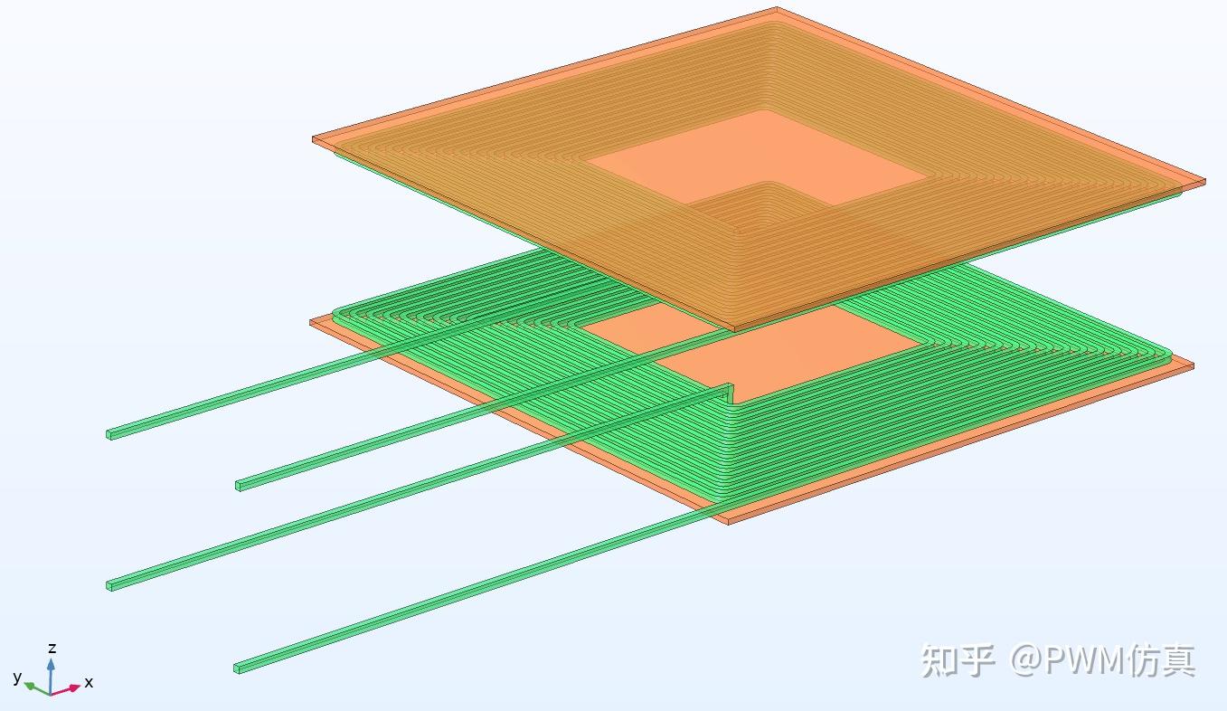 Comsol仿真之无线充电系列矩形线圈自感互感计算1 - 知乎