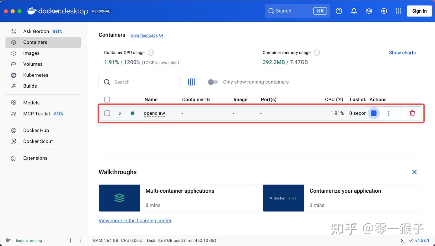 Docker 环境安装 OpenClaw（原 Clawdbot）教程 - 知乎