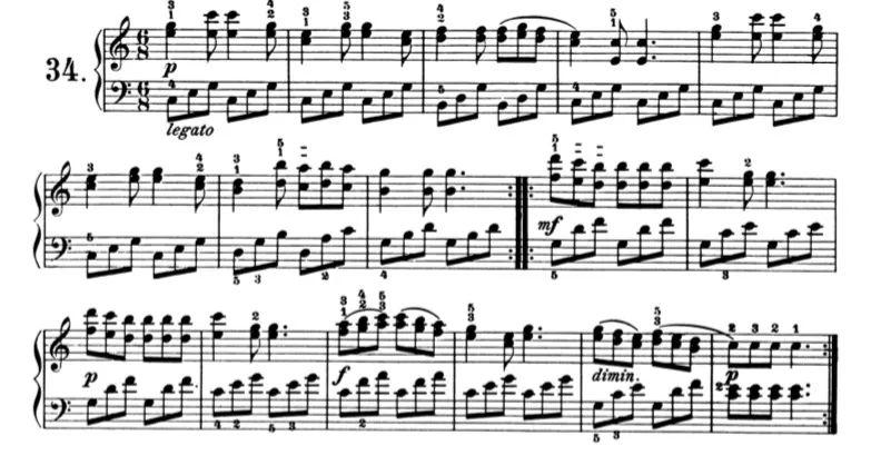 盘点车尔尼599必练曲目（附全套乐谱） - 知乎