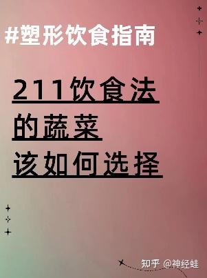 简单易操作的饮食法则——211饮食法 - 知乎