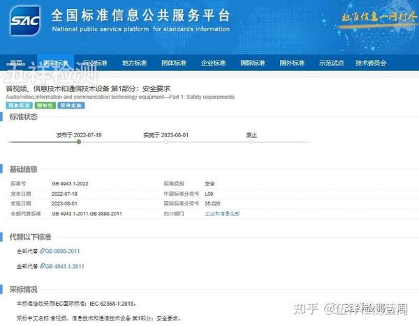 GB 4943.1-2022电子产品新标准重磅发布，有哪些重大变化？ - 知乎