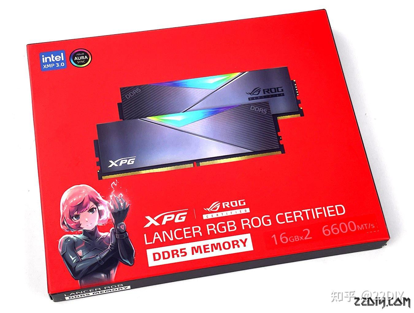 威刚 XPG LANCER ROG联名 D5-6600 32GB 套条评测 - 知乎