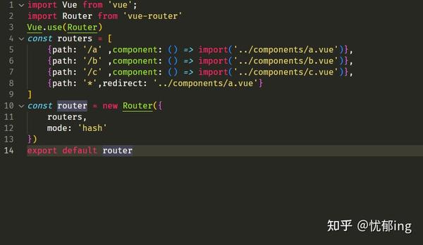 Vue Router 路由设置 知乎