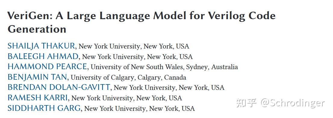 （2024 TODAES|LLM，代码生成，Verilog）VeriGen：一种用于Verilog代码生成的大型语言模型 - 知乎