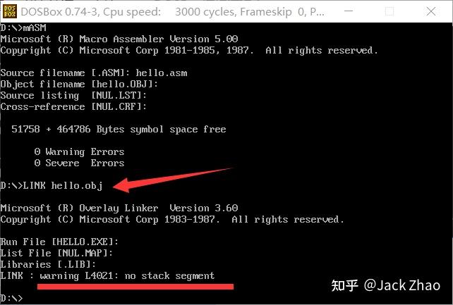 汇编语言学习 DOSBox+MASM 安装及使用教程 - 知乎