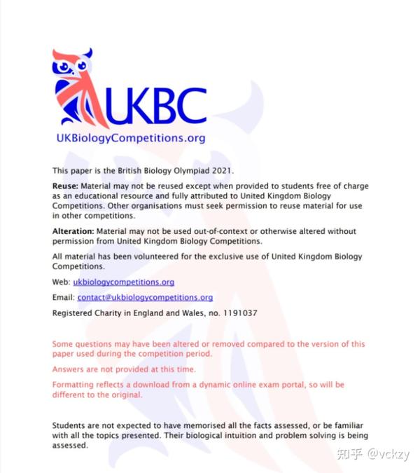 2023年BBO竞赛时间安排，英国G5名校生物类专业必考竞赛！ - 知乎