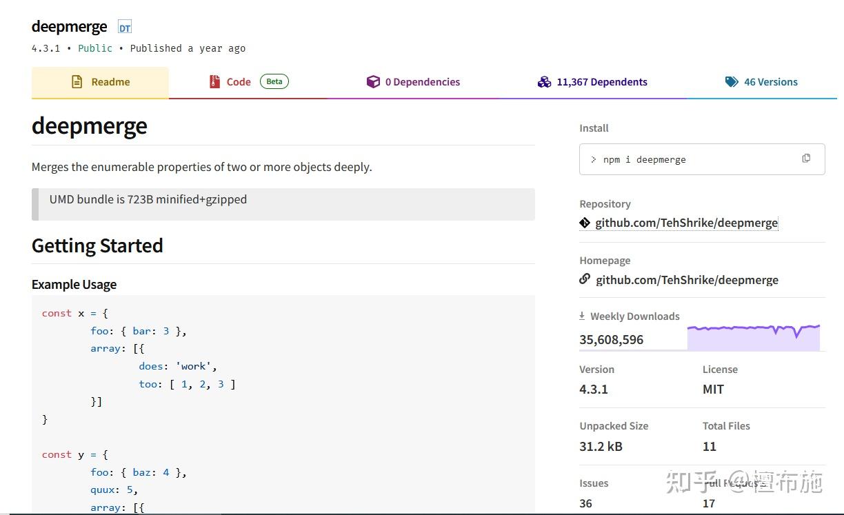 Js通过deepMerge实现默认配置和自定义配置的合并 - 知乎